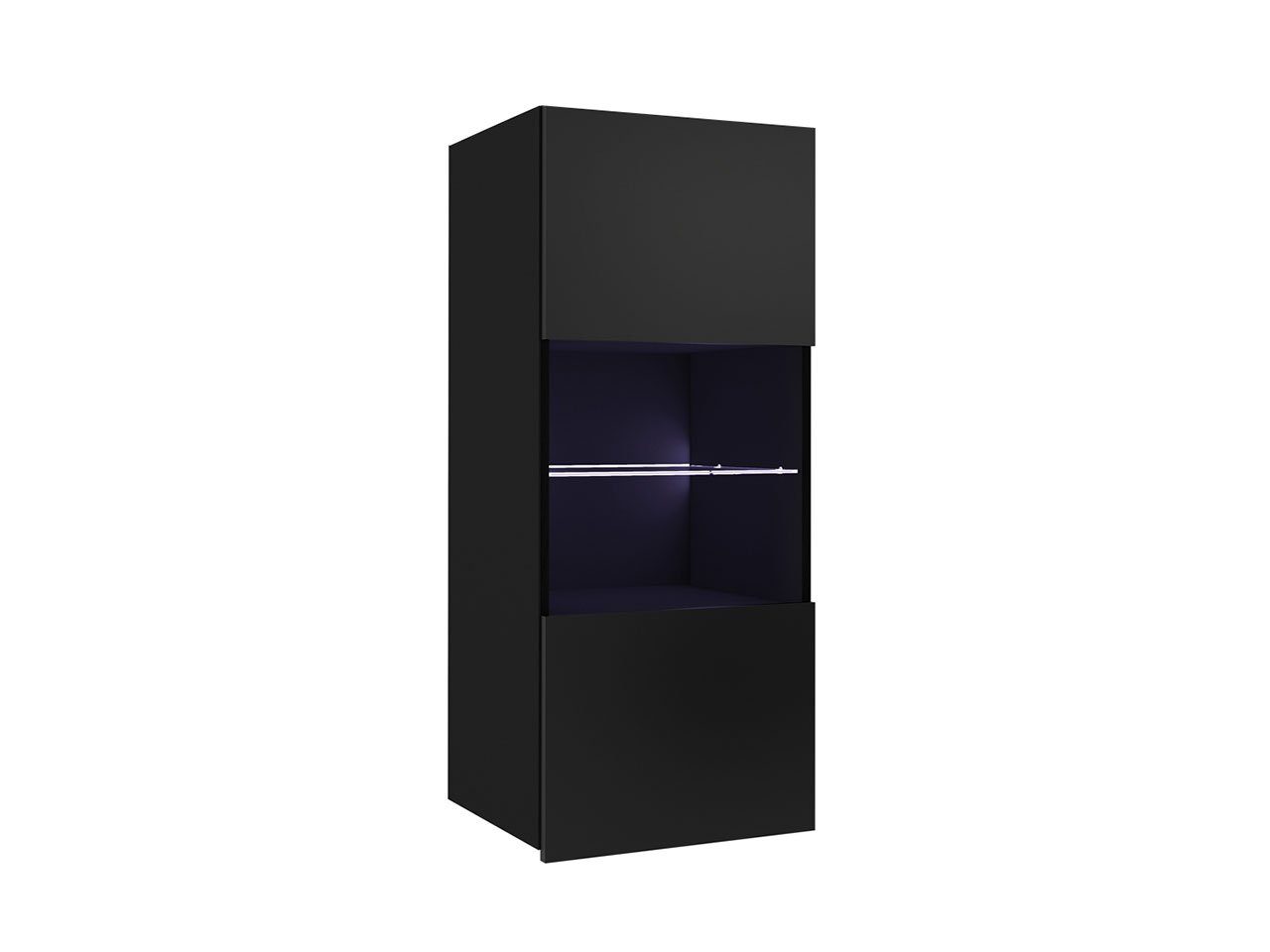 Mirjan24 Vitrine Calabrini 05 Mit 2 Türen Gehärtetes Glas Led